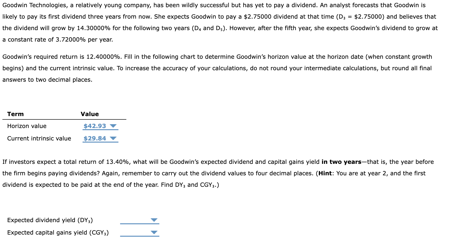 Solved Goodwin Technologies, a relatively young company, has | Chegg.com