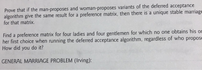Solved (Combinatorics straight and general marriage | Chegg.com