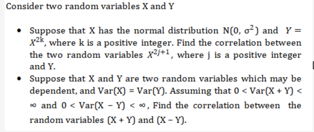 Solved Consider two random variables X and Y Suppose that X | Chegg.com