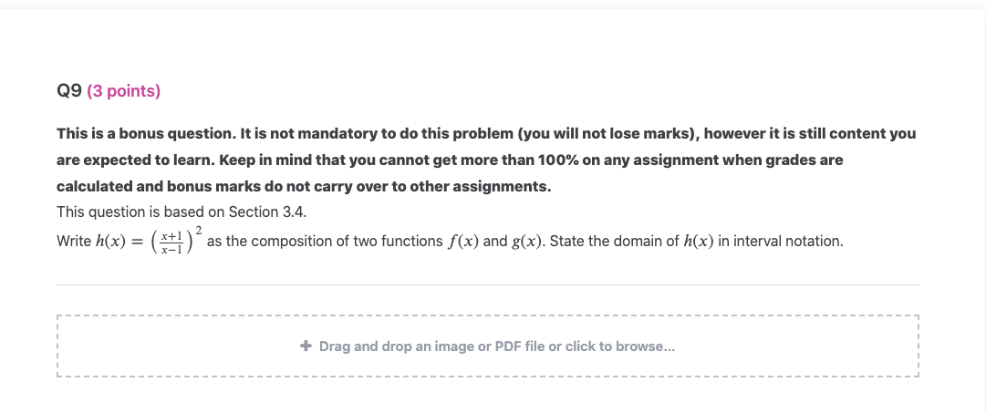Solved This is a bonus question. It is not mandatory to do | Chegg.com