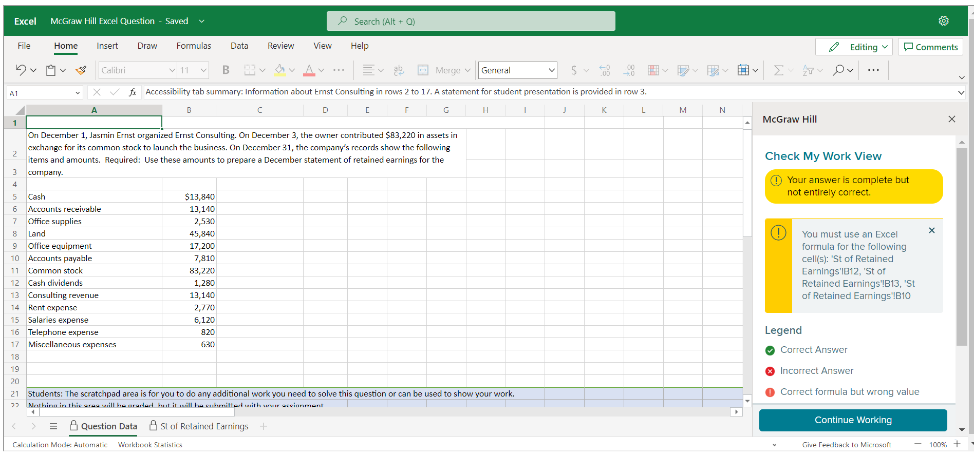 Solved I don't know where did i go wrong and how to put the | Chegg.com