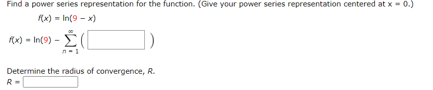 Solved Find a power series representation for the function. | Chegg.com