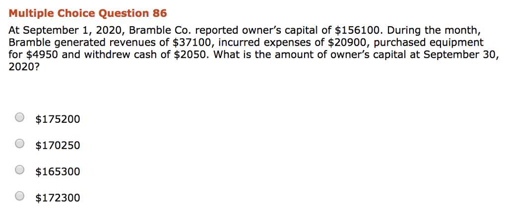 Solved Multiple Choice Question 77 In the first month of | Chegg.com