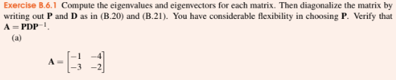 Solved Exercise B.6.1 Compute the eigenvalues and | Chegg.com