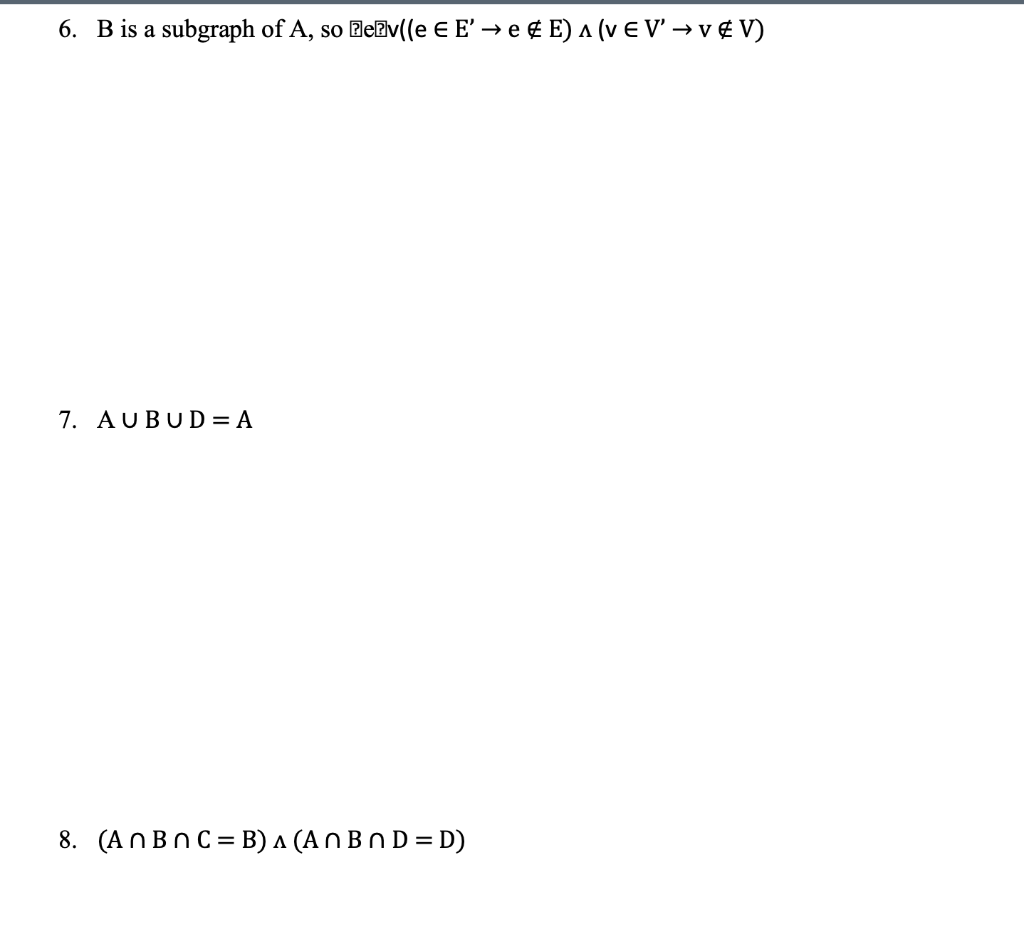 4. Which graphs are complete? 5. Which graphs have an | Chegg.com