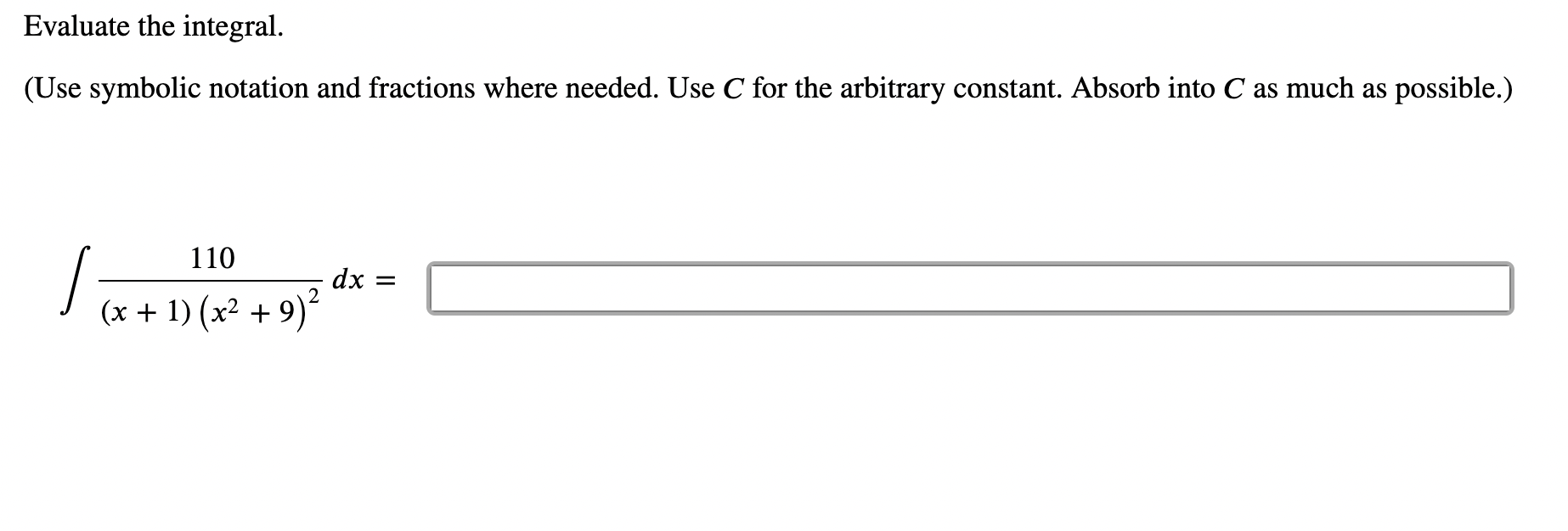Solved (Use symbolic notation and fractions where needed. | Chegg.com