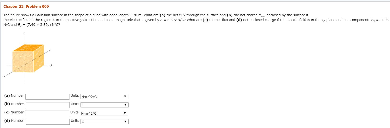 Solved Chapter 23, Problem 009 The figure shows a Gaussian | Chegg.com