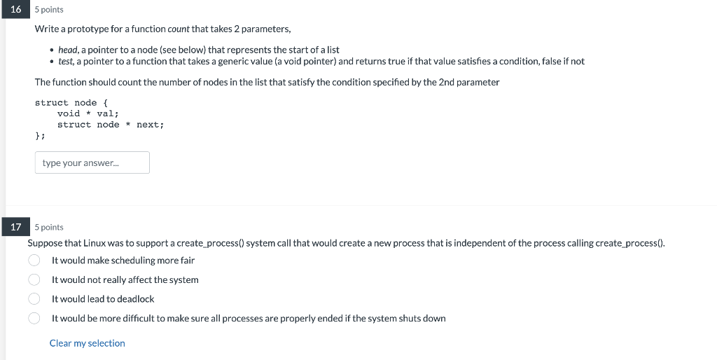 Solved For The Following Struct Definition Write A
