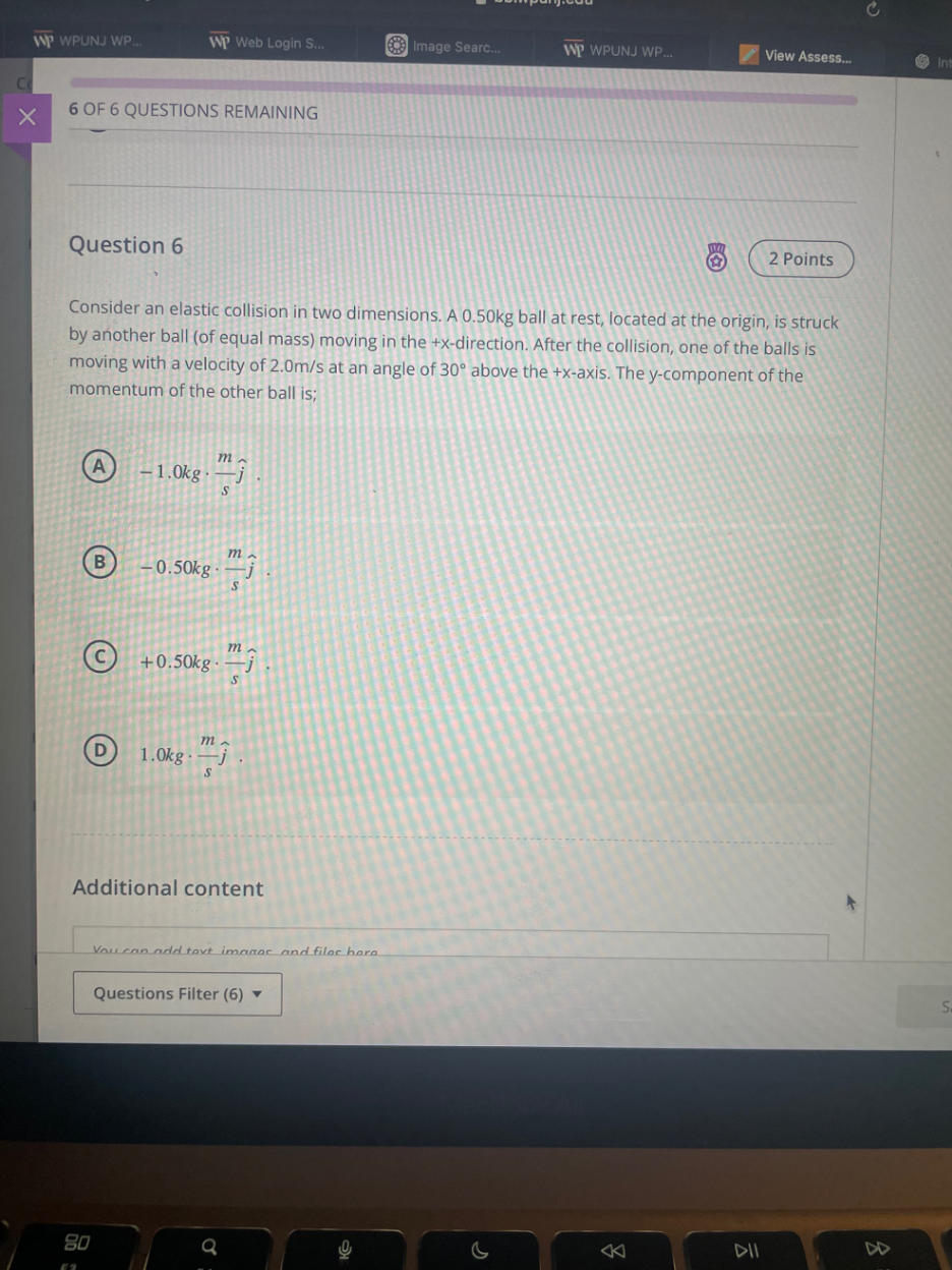 Solved Consider an elastic collision in two dimensions. A | Chegg.com