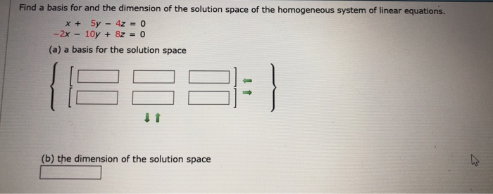 Solved Find a basis for and the dimension of the solution | Chegg.com