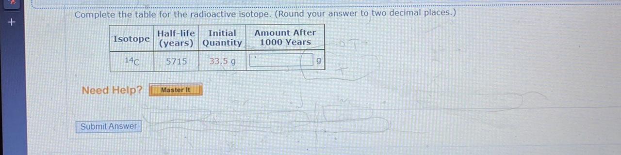 Solved Complete the table for the radioactive isotope. | Chegg.com