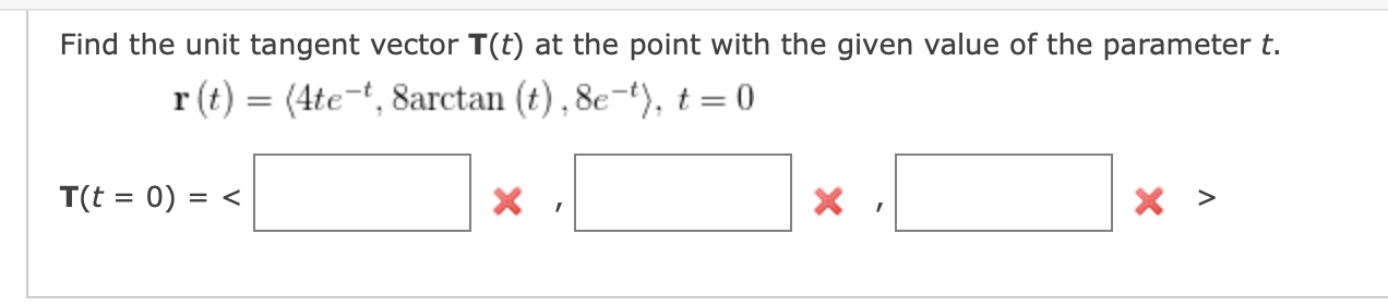 Solved Find the unit tangent vector T(t) at the point with | Chegg.com