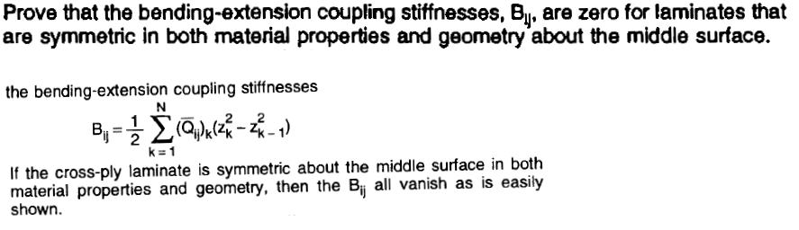 Solved Prove that the bending-extension coupling | Chegg.com
