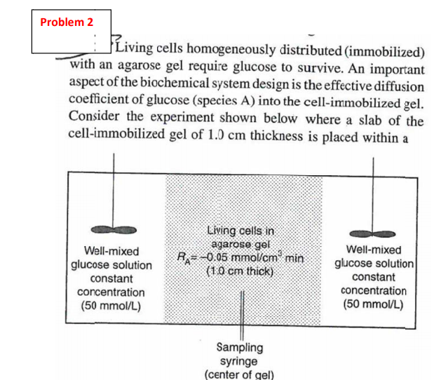 Solved Problem 2 |Living cells homogeneously distributed | Chegg.com
