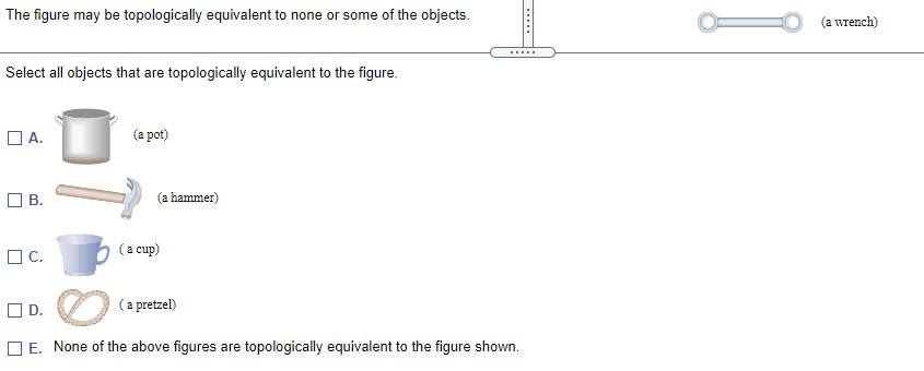 Solved The figure may be topologically equivalent to none or | Chegg.com