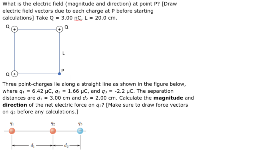 Solved What Is The Electric Field Magnitude And Direction
