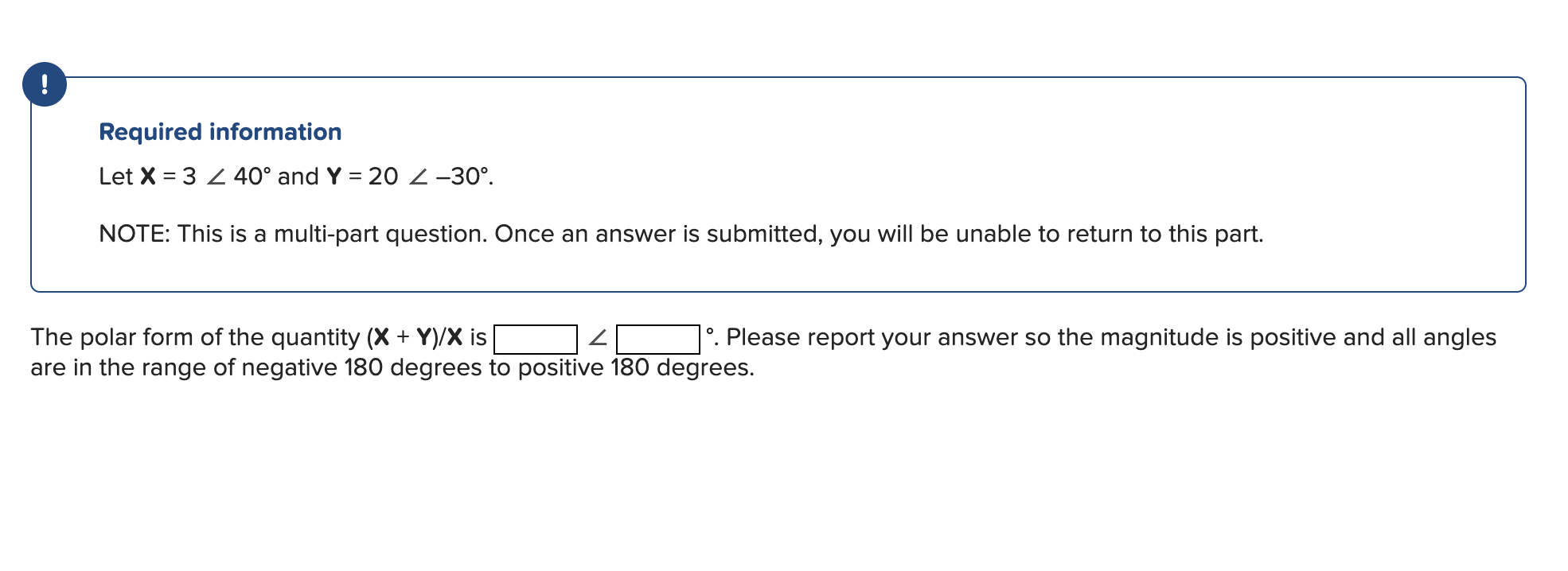 Solved Required information Let X = 3 X 40° and Y = 20 % | Chegg.com