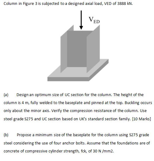 Solved a) Design an optimum size of UC section for the | Chegg.com