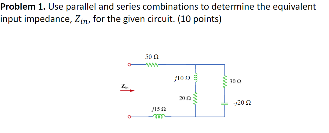 Solved Problem 1. Use parallel and series combinations to | Chegg.com