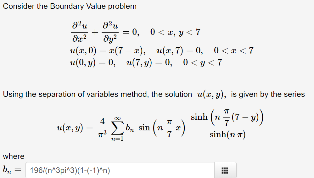 Solved Consider the Boundary Value problem alu Ox2 azu 0, 0 | Chegg.com