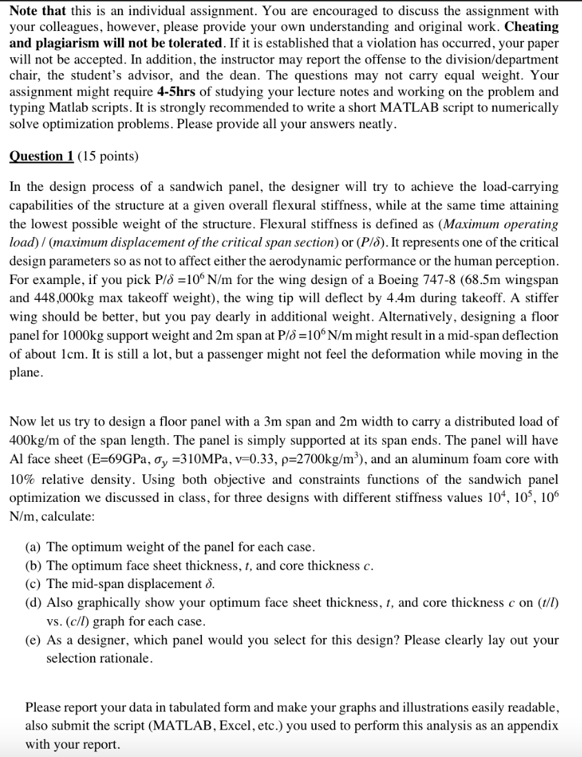 Solved Note that this is an individual assignment. You are | Chegg.com