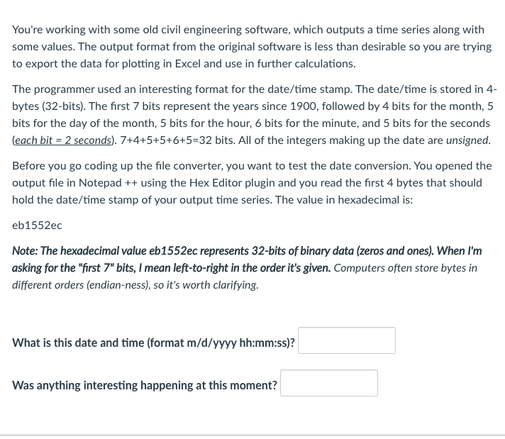 Solved You're working with some old civil engineering | Chegg.com