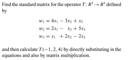 Solved Construct a matrix whose null space consists of all | Chegg.com