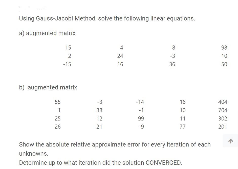 Solved By using MS Excel Spreadsheet, your solution MUST | Chegg.com