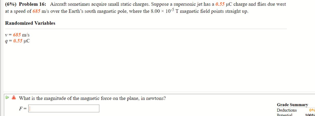 Solved (6%) Problem 16: Aircraft sometimes acquire small | Chegg.com