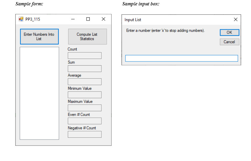 Solved Write a program that will input a list of numbers | Chegg.com
