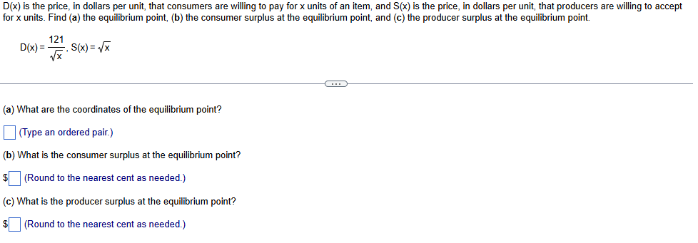 Solved \( \mathrm{D}(\mathrm{x}) \) ﻿is the price, in | Chegg.com