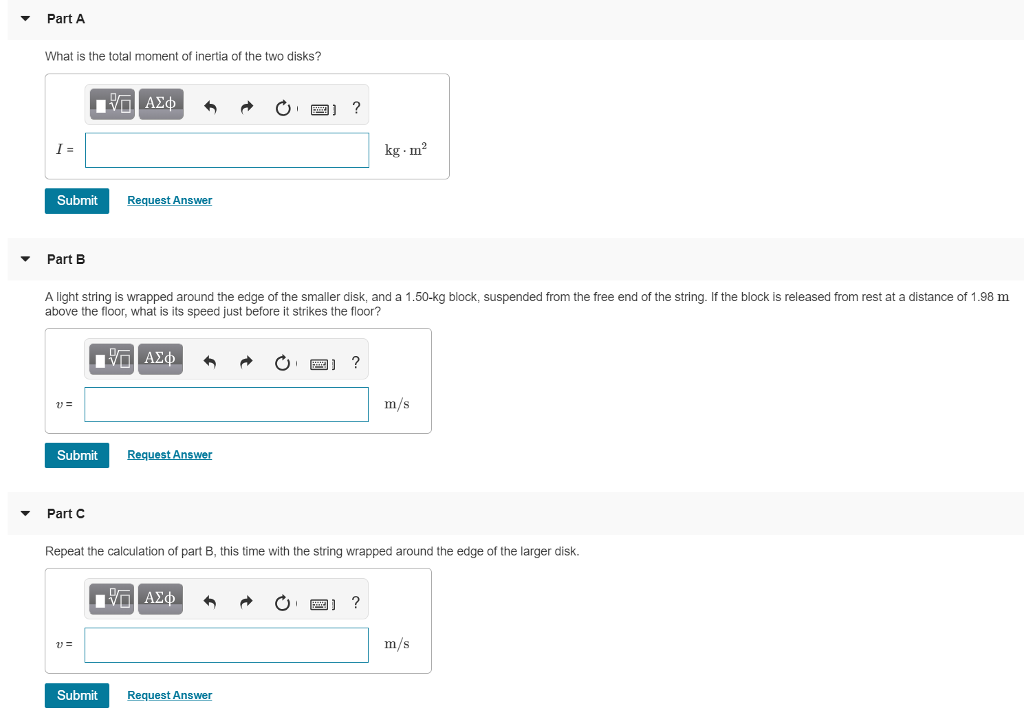Solved Problem 9.89 Constants Two metal disks, one with | Chegg.com