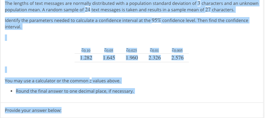 Solved The lengths of text messages are normally distributed | Chegg.com