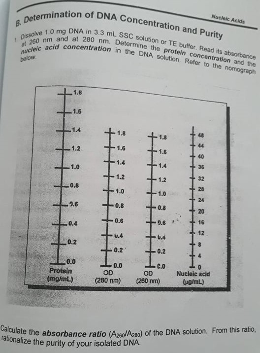 Solved Determine the concentration of a DNA solution that | Chegg.com