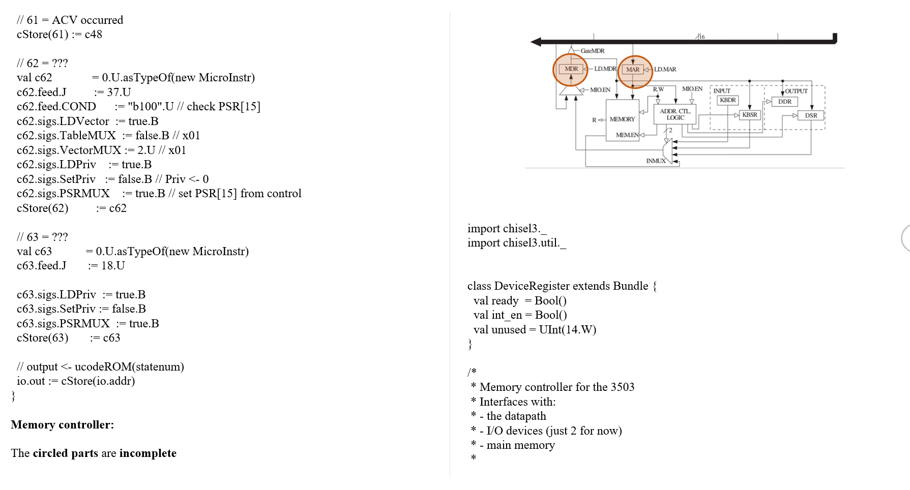 chisel coding help • Double-ported, 16-bit register | Chegg.com
