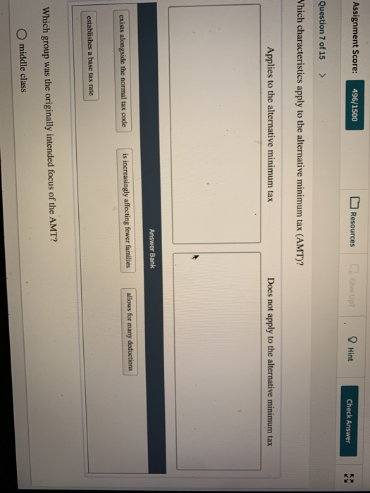 Solved Assignment Score: 496/1500 9 Hint Resources Check | Chegg.com