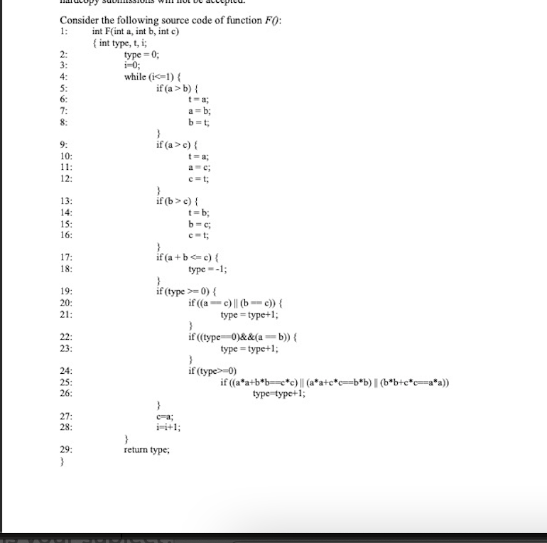 Consider The Following Source Code Of Function Fo 1