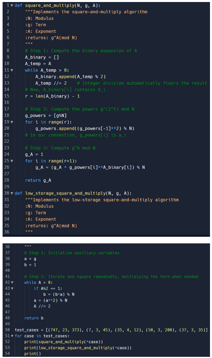 Solved * Step 1: Initialize auxiliary variables a=g b=1 # | Chegg.com