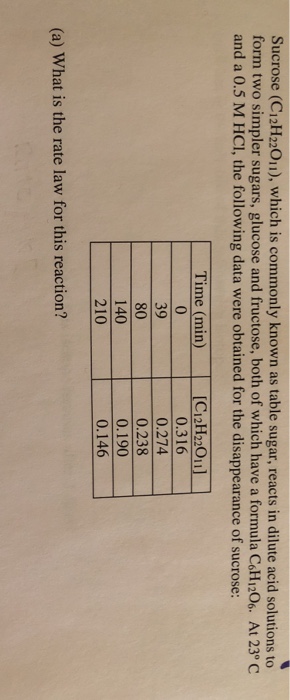 Solved Sucrose (C12H22O11), which is commonly known as table | Chegg.com