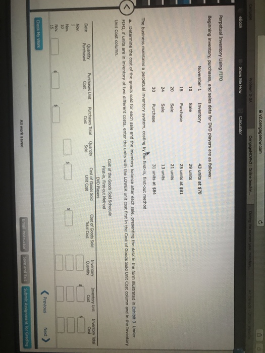 Solved 3A Show Me How Calculator Perpetual Inventory Using | Chegg.com
