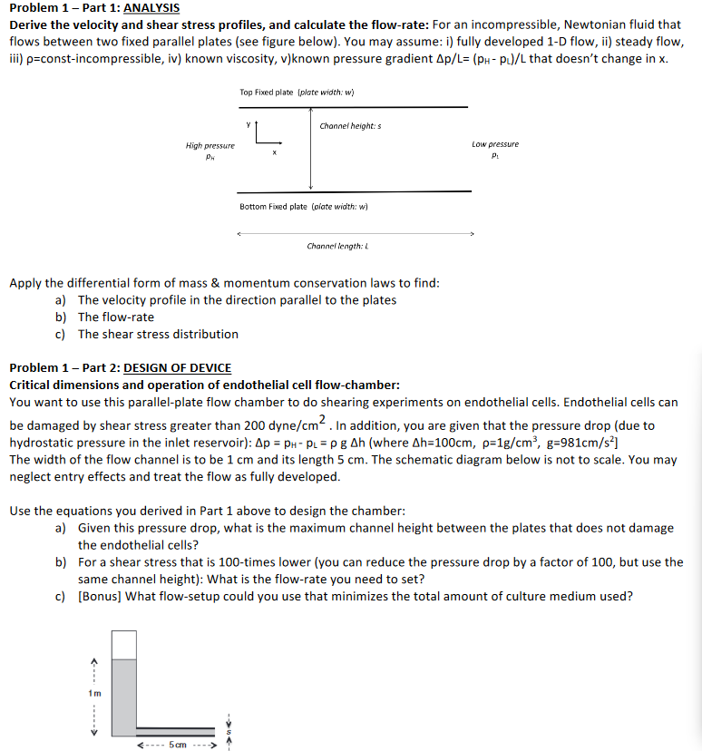 Solved Problem 1 - Part 1: ANALYSIS Derive the velocity and | Chegg.com