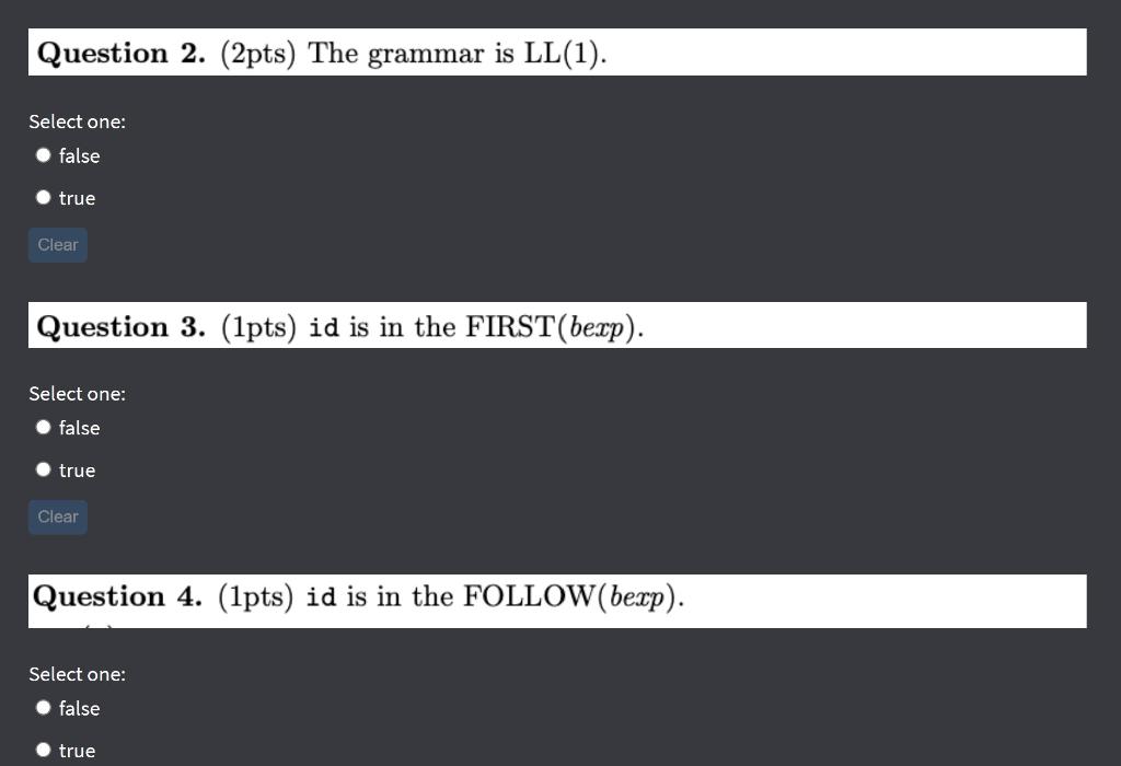 Solved Questions 1−4 refer to the following boolean | Chegg.com