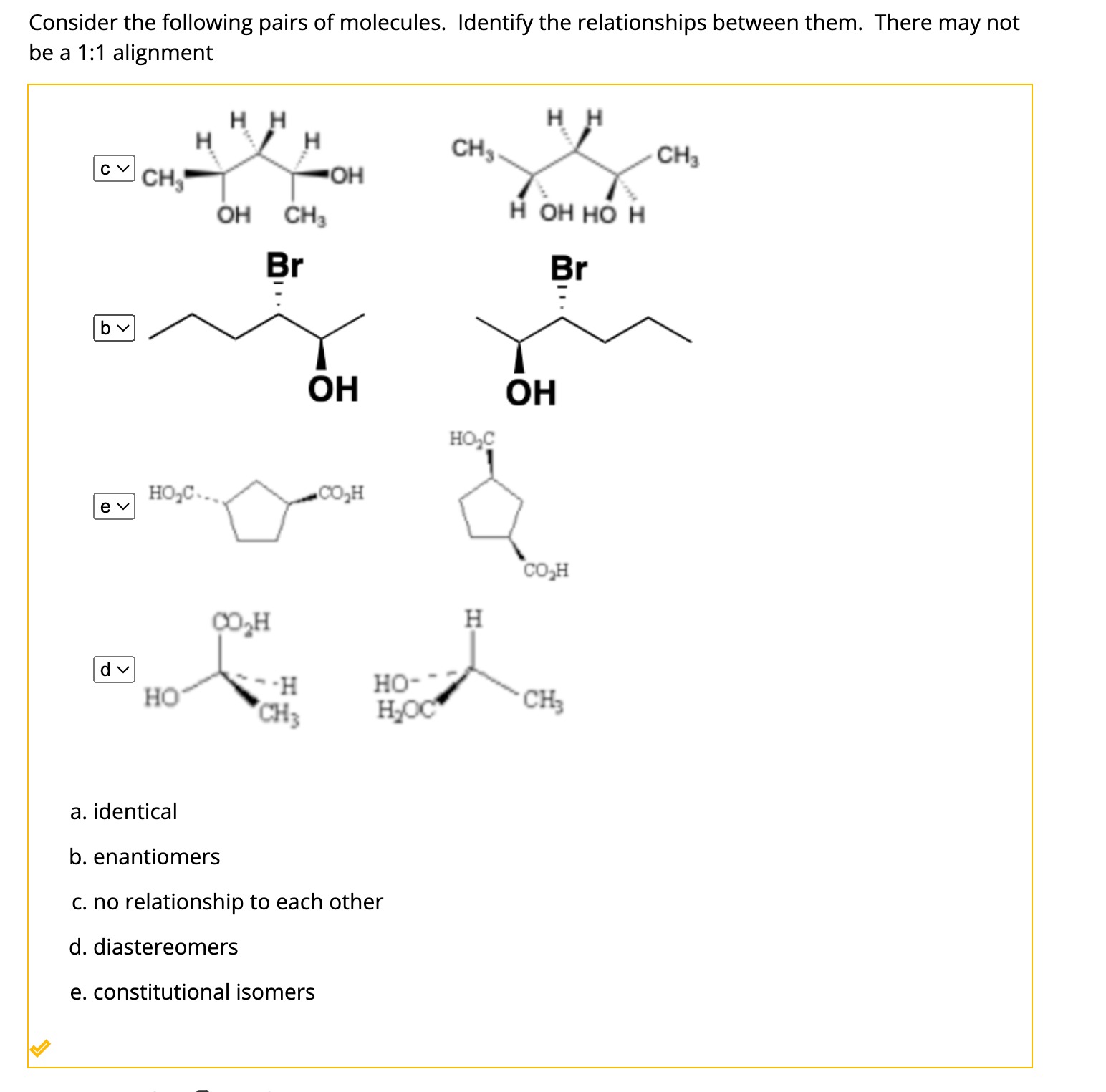 Solved Consider the following pairs of molecules. Identify | Chegg.com