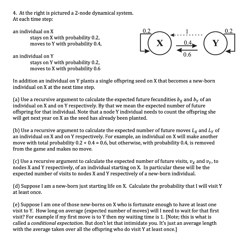 4. At the right is pictured a 2-node dynamical | Chegg.com
