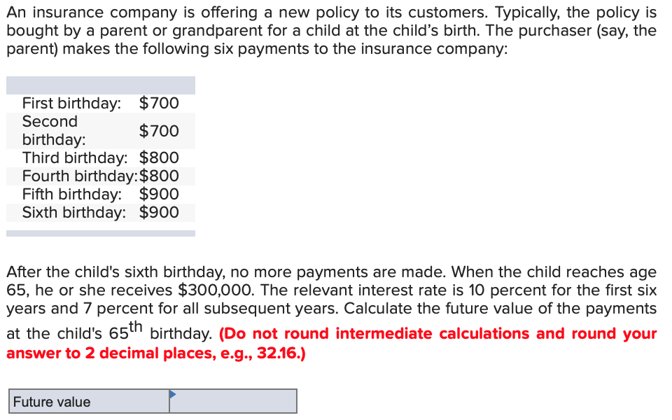 Solved An insurance company is offering a new policy to its | Chegg.com