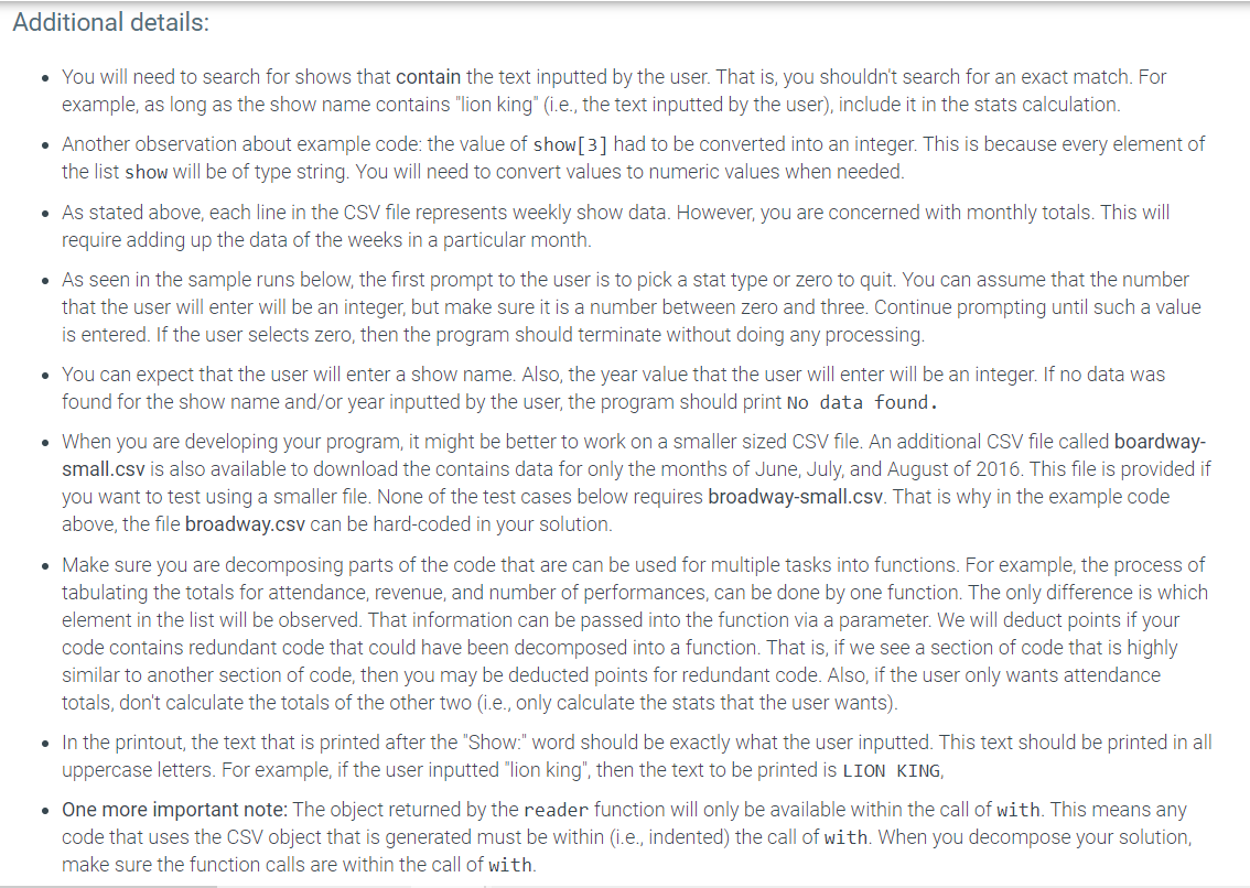 Use Python. DO NOT use global variable or semicolon. | Chegg.com
