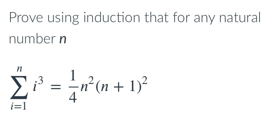 Solved Prove using induction that for any natural number n n | Chegg.com
