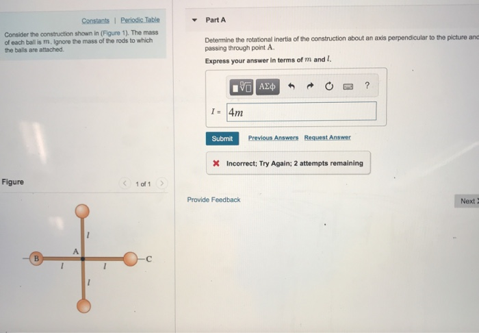 Solved Constants 1 Periodic Table Part A Consider the | Chegg.com