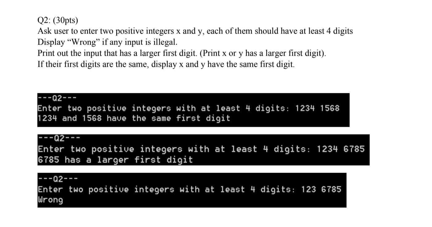 Solved C++question，ask user to enter two positive integers x | Chegg.com
