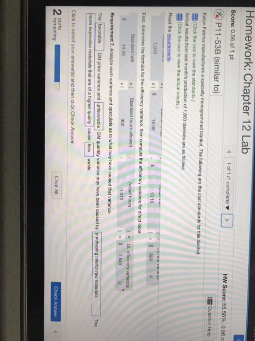 Homework Chapter 12 Lab Score 0 56 Of 1 Pt 1 Of 1